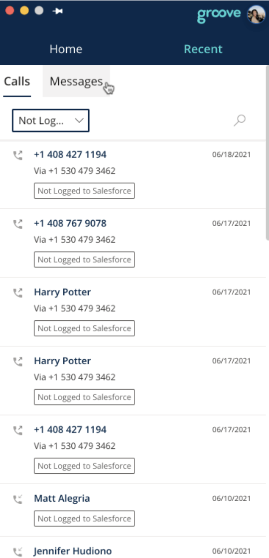 Logging Calls with Groove OmniDialer