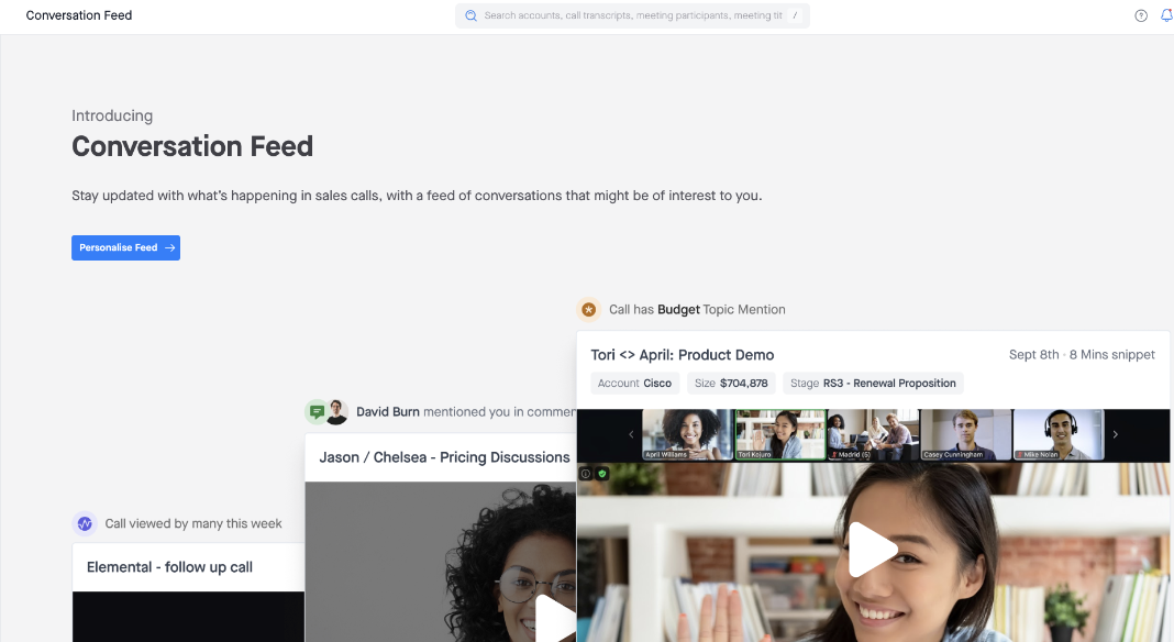 Copilot Conversation Feed