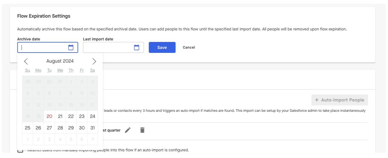 Flow Expiration Settings
