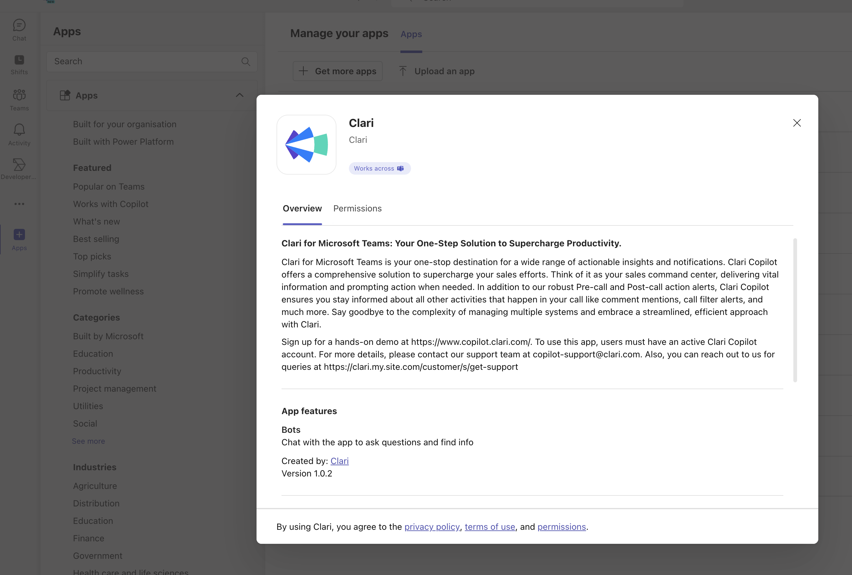 Copilot Notifications for Microsoft Teams